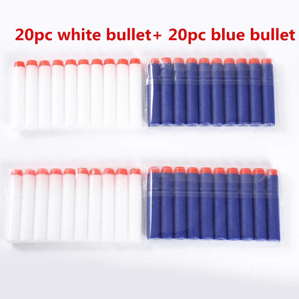 40pc-por-Nerf-balas-de-Agujero-hueco-cabeza-7-2-cm-recarga-dardos-balas ...