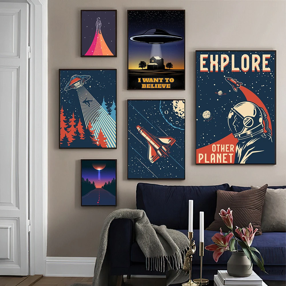 Funny-Space-Poster-Cartoon-Fiction-astronauta-Poster-I-Want-to-Believe ...