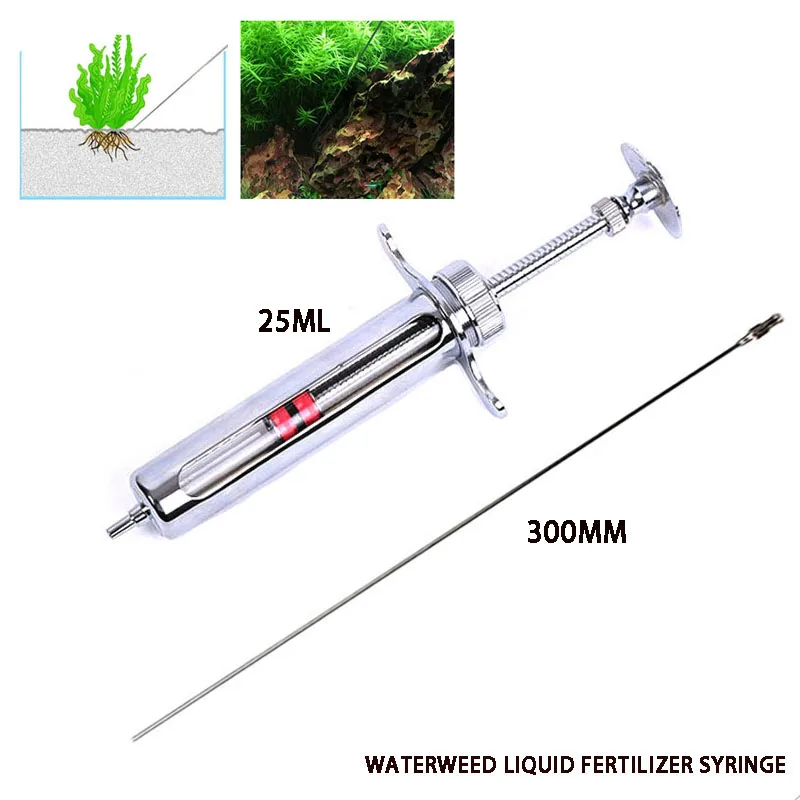 Fish-tank-plant-liquid-fertilizer-syringe-is-used-to-add-aquatic-plant ...