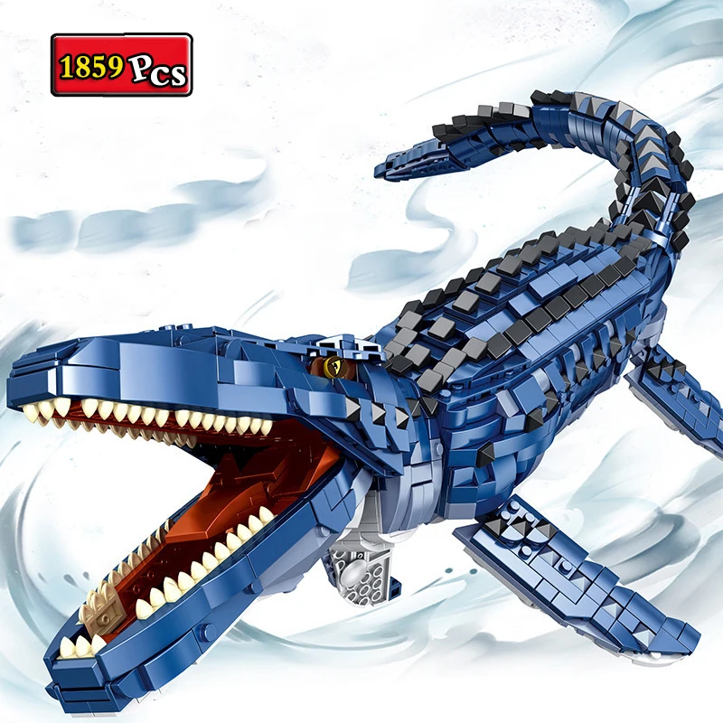 MOSASAURUS LEGO Compatible Custom Jurassic World Mosasaurus Figure # ...
