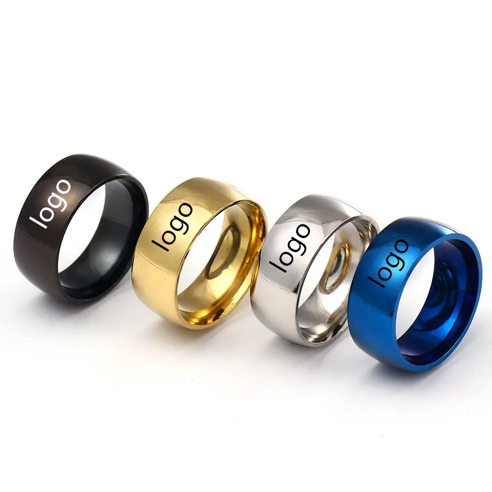 Personalized Rings Customized Engraved With Your Name Text Signature ...
