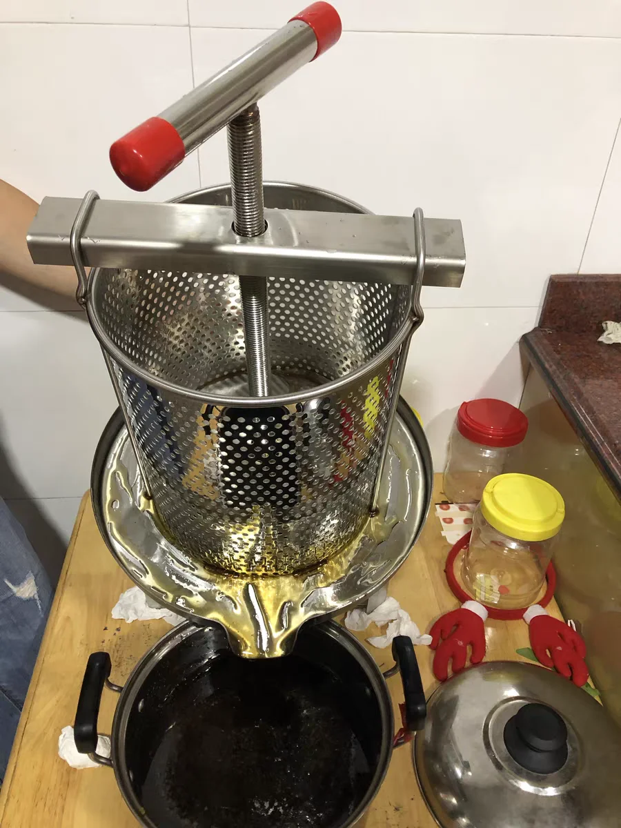 Fruit Press Stainless Steel Honey Press, Beekeeping Honey Press Machine ...