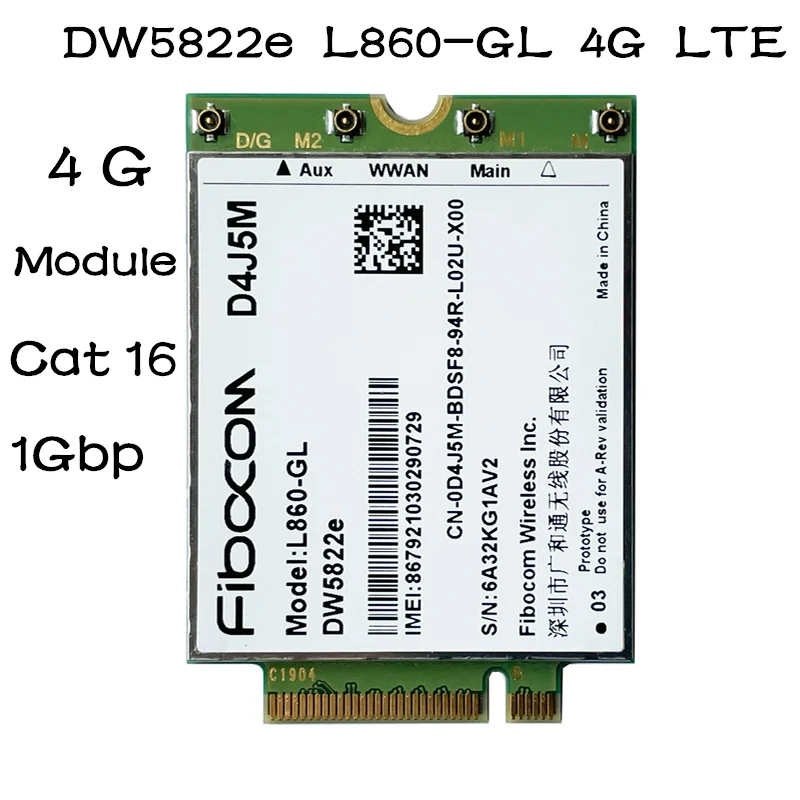 DW5822e-L860-GL-D4J5M-4G-Module-1Gbps-Cat16-4G-Card-4G-module-M-2-For ...