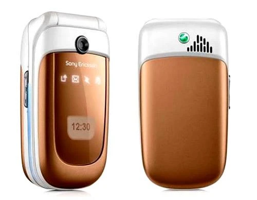 Sony Ericsson Flip Phone Orange