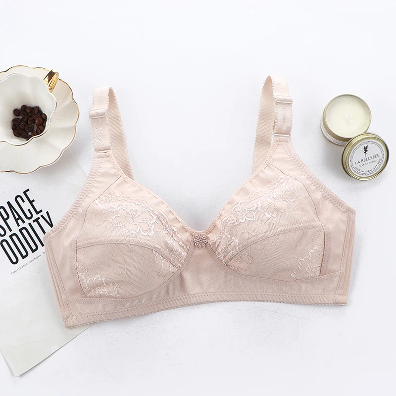 Sexy-Big-Size-Women-Bra-C-Cup-Floral-Lace-Wireless-Plus-Size-Bralette ...