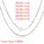 Authentic Italian S925 Sterling Silver Necklace Sparkling Clavicle ...