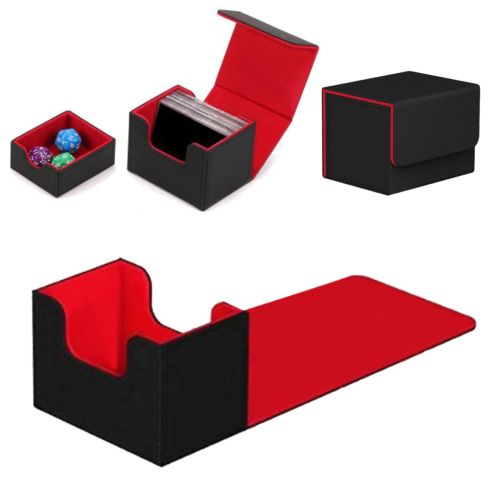 Trading Card Deck Box Holder Large MTG Card Organizer Storage ...