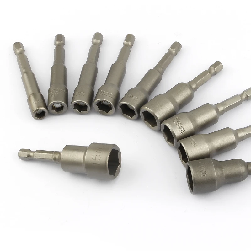 65mm Length Electric Power Magnetic Screwdriver Nut Driver Set Impact 1 ...