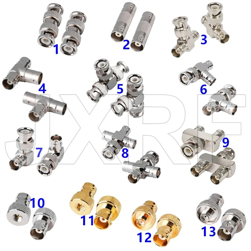 2PCS-RF-Adapter-BNC-Male-To-2-BNC-Female-T-Type-Connector-Adapter-For ...