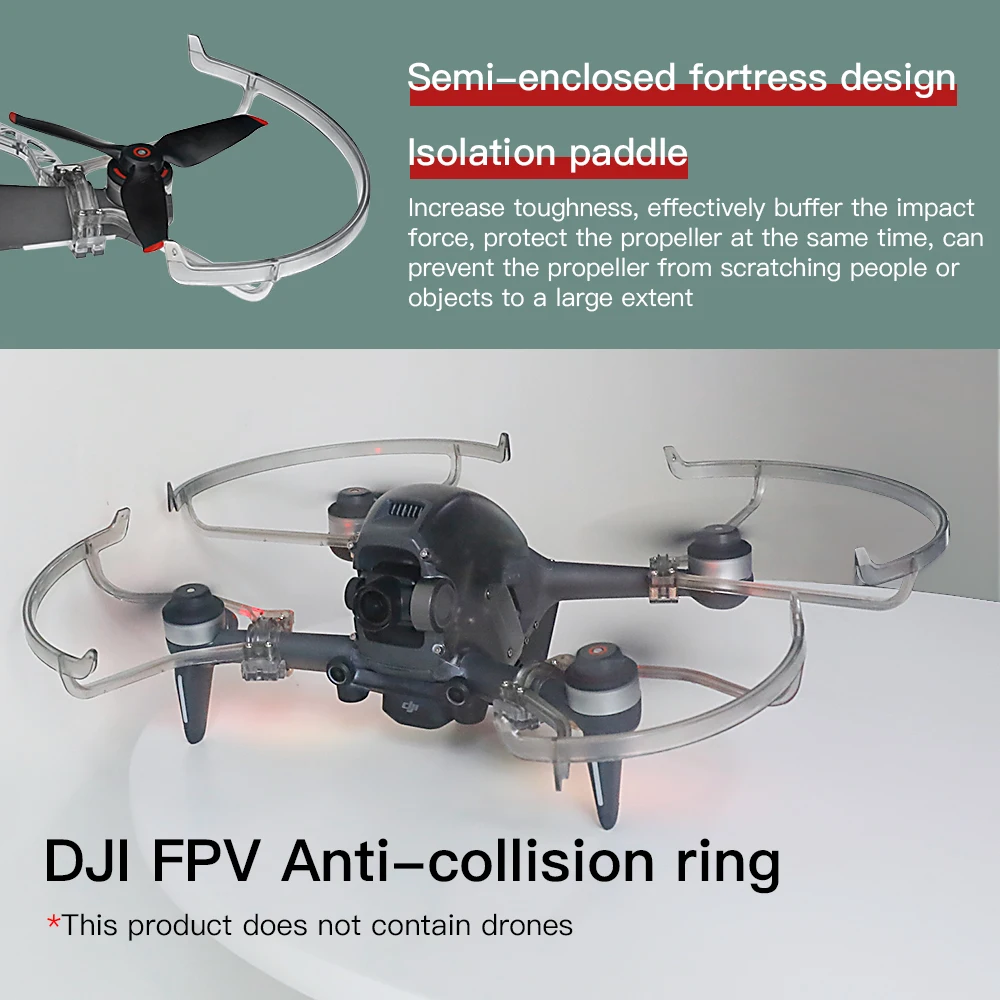 Vert clair-Couvercle de Cage de Protection pour Drone DJI FPV Combo ...