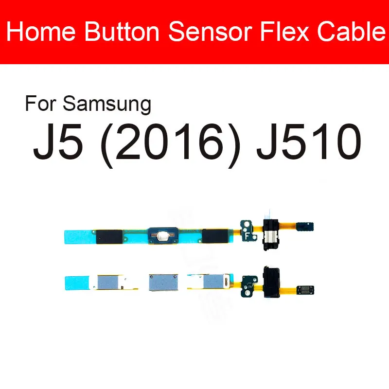 Home Button Flex Cable For Samsung Galaxy J5 (2016) J510 Menu Key ...