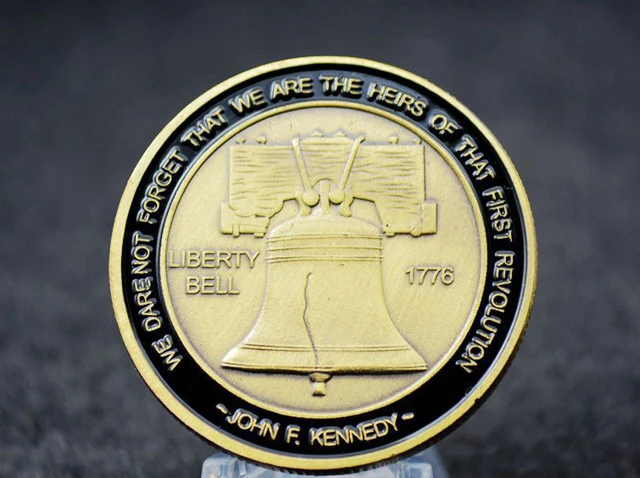 Cracked Liberty Bell Coin