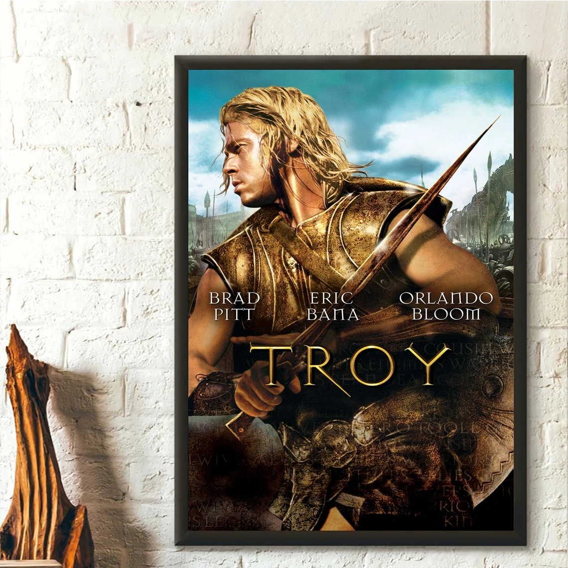 Troy Movie Cover Poster Canvas Art Prints Home Decoration Wall Painting ...
