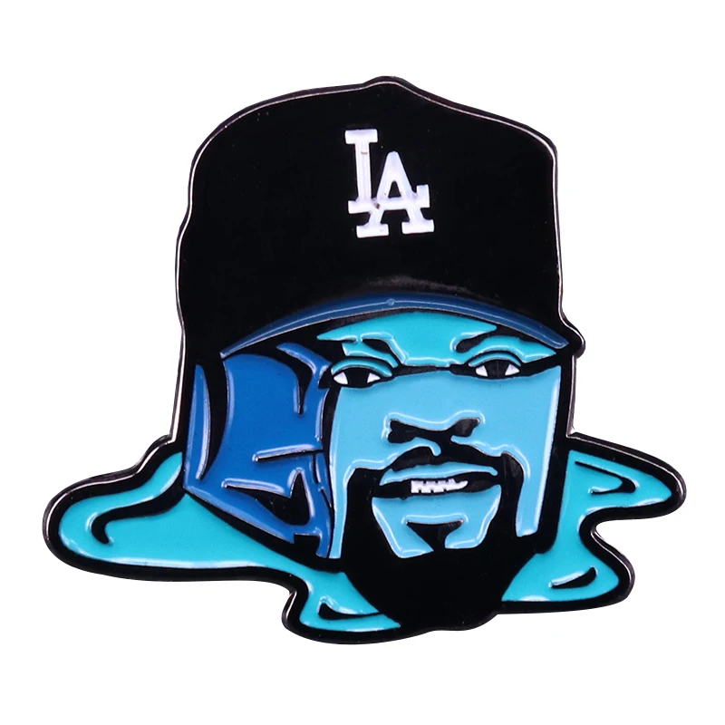 Melting Ice Cube Badge Los Angeles Dodgers logo hat Lapel Pin NWA HIP ...
