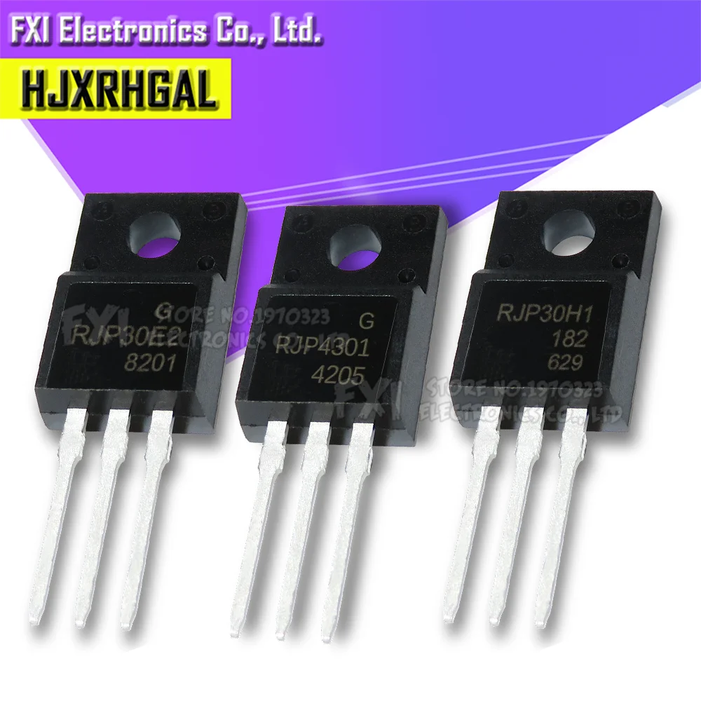 10pcs Rjp63k2 To-220f 63k2 To220f Rjh30e2 Rjh60d3 Rjp30e2 Rjp30h1 ...