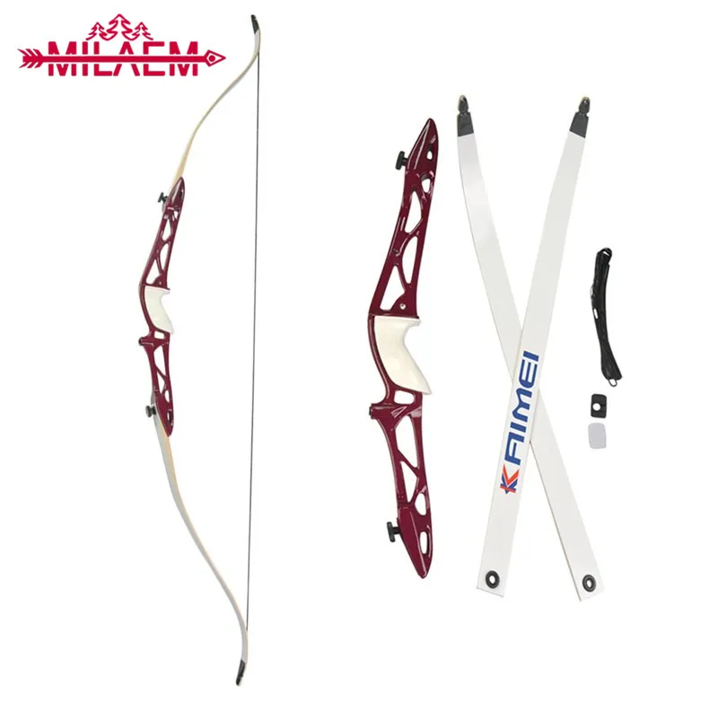66 /68/70 inch Archery Hunting Recurve Bow Magnesium Aluminum Alloy CNC ...