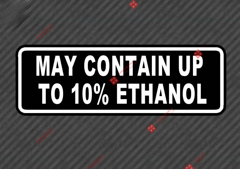 May Contain Up To 10% Ethanol Warning Bumper Sticker Decal Gas Pump Car ...