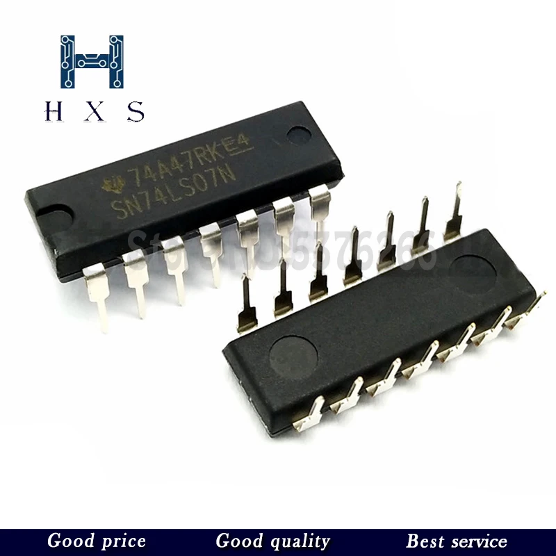 10 Pcs Sn74ls07n Sn74ls07 Dip 14 74ls07n 74ls07 Hd74ls07p Dip14 New And