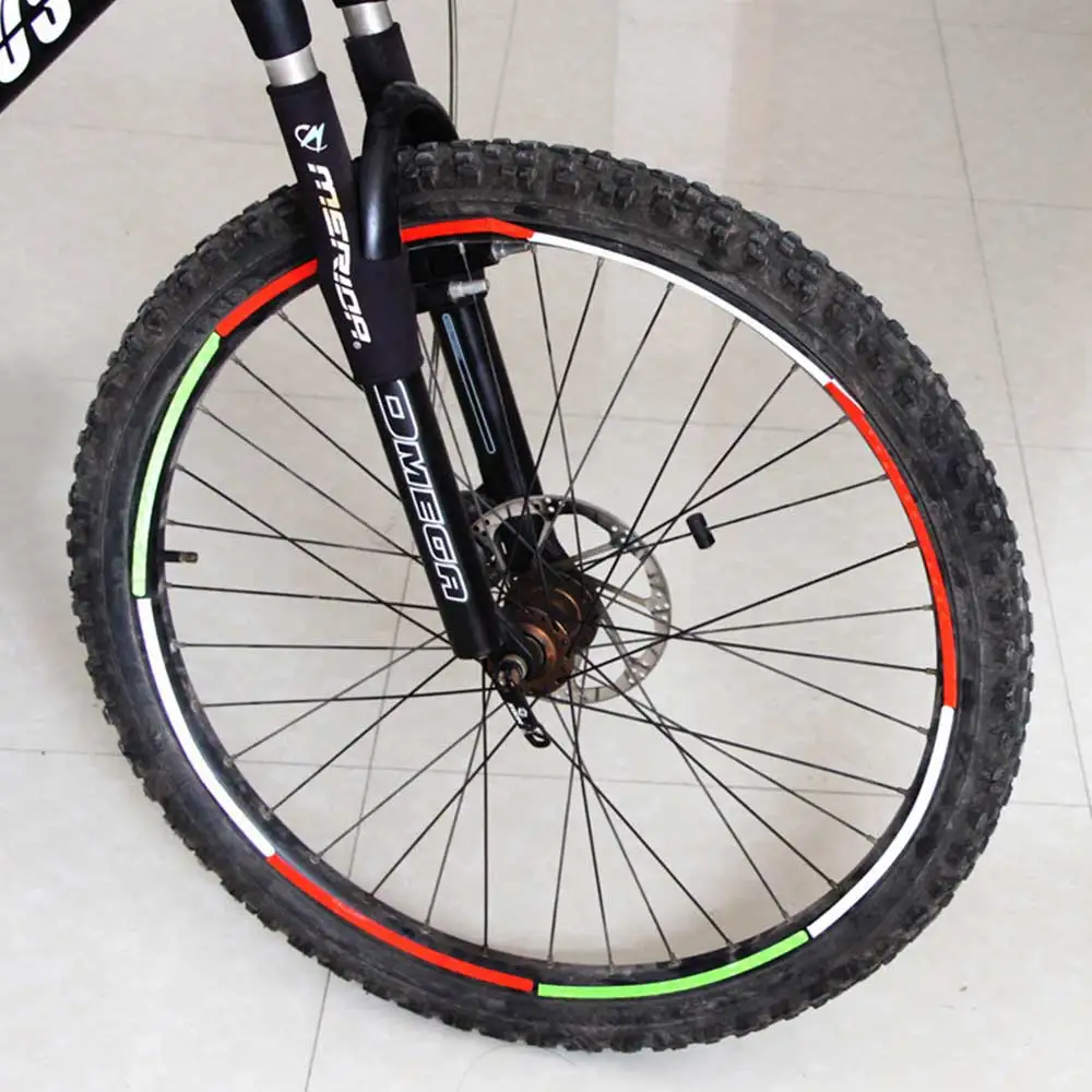 Accessoire vélo,VTT Vélo Autocollant Bande Réfléchissante Autocollant ...