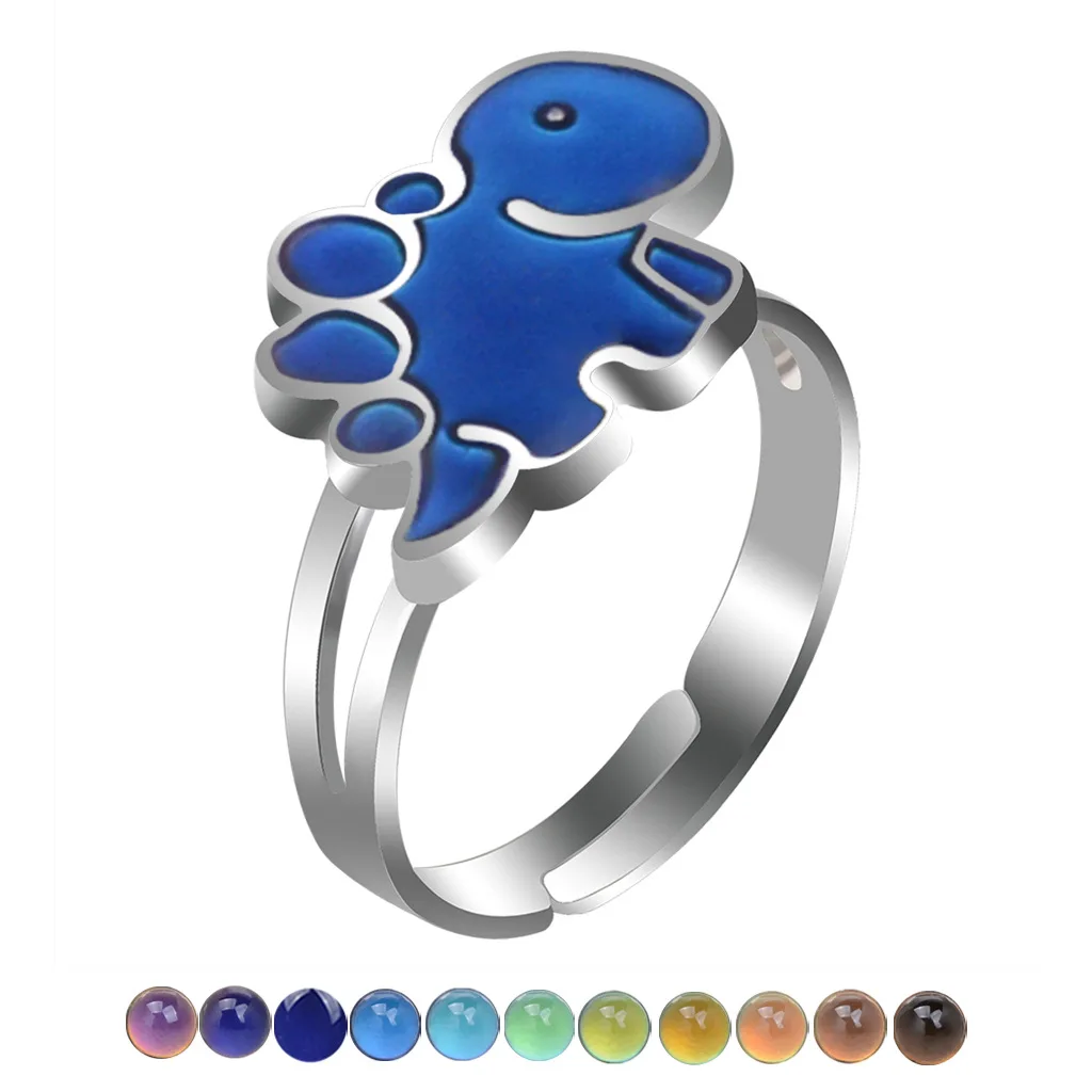 Temperature Change Color Ring Mood Rings | Dinosaur Ring Change Color ...