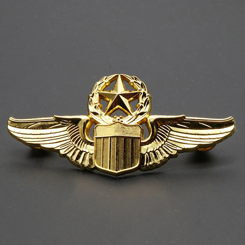U-S-AIR-FORCE-USAF-AVIATOR-COMMAND-PILOT-METAL-WINGS-BADGE-PIN-BROOCH ...