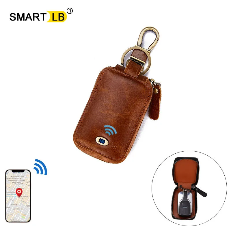 Smart Bluetooth compatible Tracker Genuine Leather Wallet Keys ...