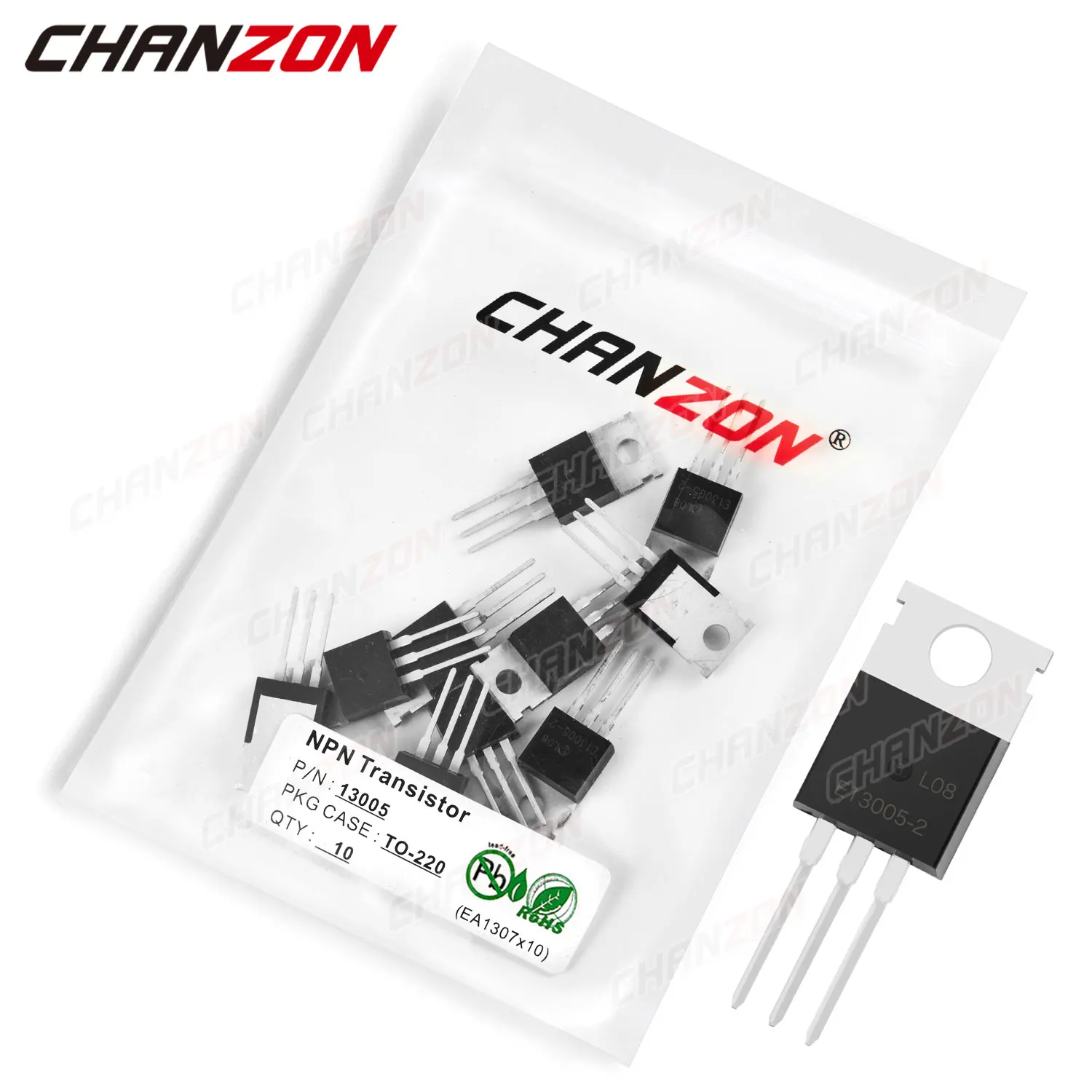 10Pcs 13005 TO 220 NPN Transistor Bipolar Junction BJT Triode Tube Fets ...