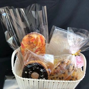 StoBag-bolsa de plástico transparente, parte superior abierta plana ...