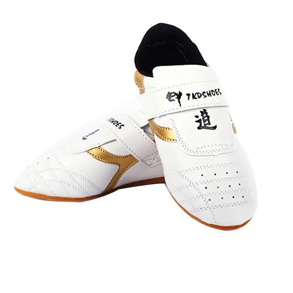 Unisex Boxing Taekwondo Shoes Faux Leather Breathable Taekwondo Martial ...