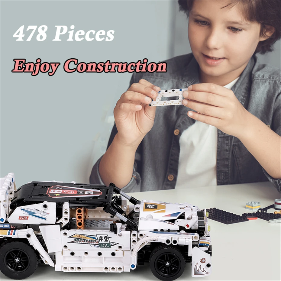 Xingbao 21007 White Flash Sport Car - Building Toys