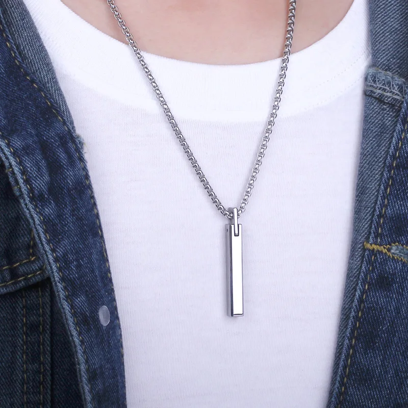 Fashion-Men-s-Rectangle-Charm-Pendant-Necklace-for-Men-Classic ...