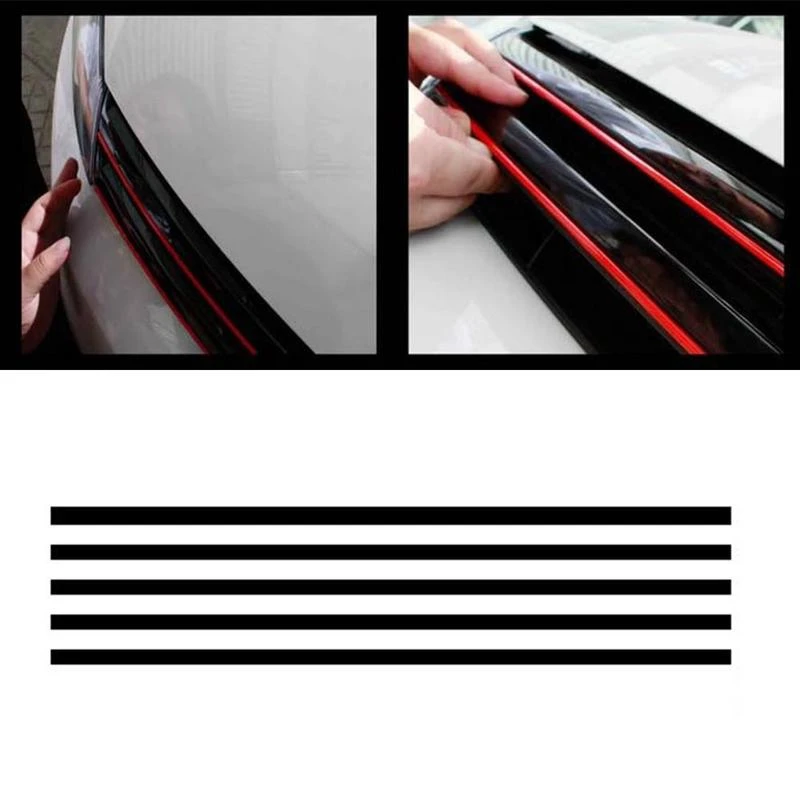 Reflective Car Strips Sticker Front Hood Grill Decals Waterproof ...
