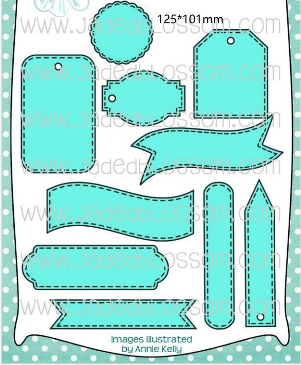 Metal Cutting Dies Mini Tag Dies 2 Cut Die Mold Card Scrapbook Paper ...