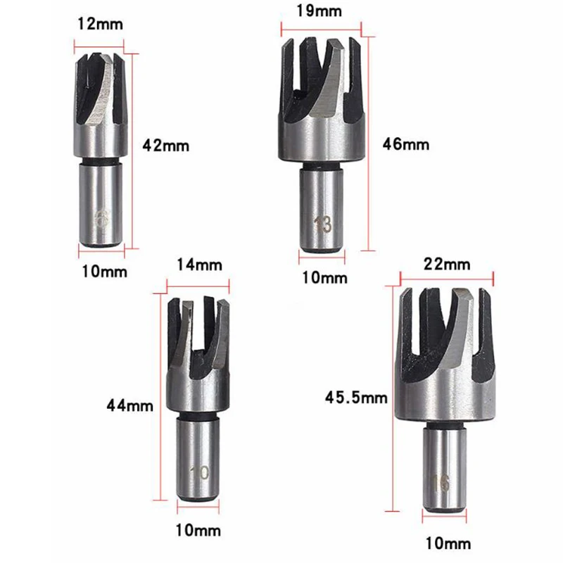 4* Cylinder Wood Plug Drill Bits and 4* Claw-type Wood Plug Drill Bits ...
