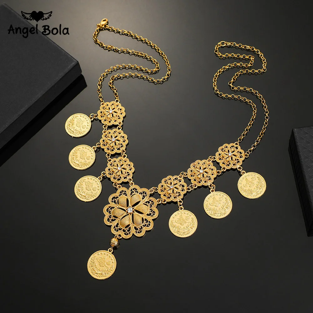 Arab Coin Big Necklace for Women Muslim Islam Middle East Wealth Symbol ...