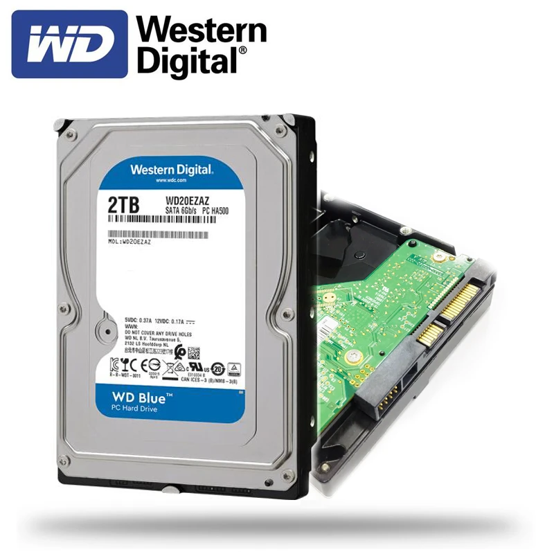 NEW WD Western Digital Blue 1TB 2TB 3TB 4TB Hdd Sata 3.5'' Internal ...