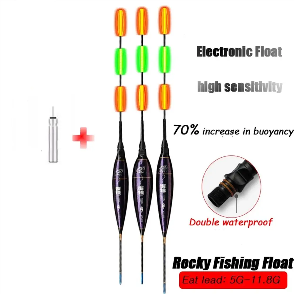 New LED Light Big Carp Electronic Rocky Fishing Luminous Float Fishing ...