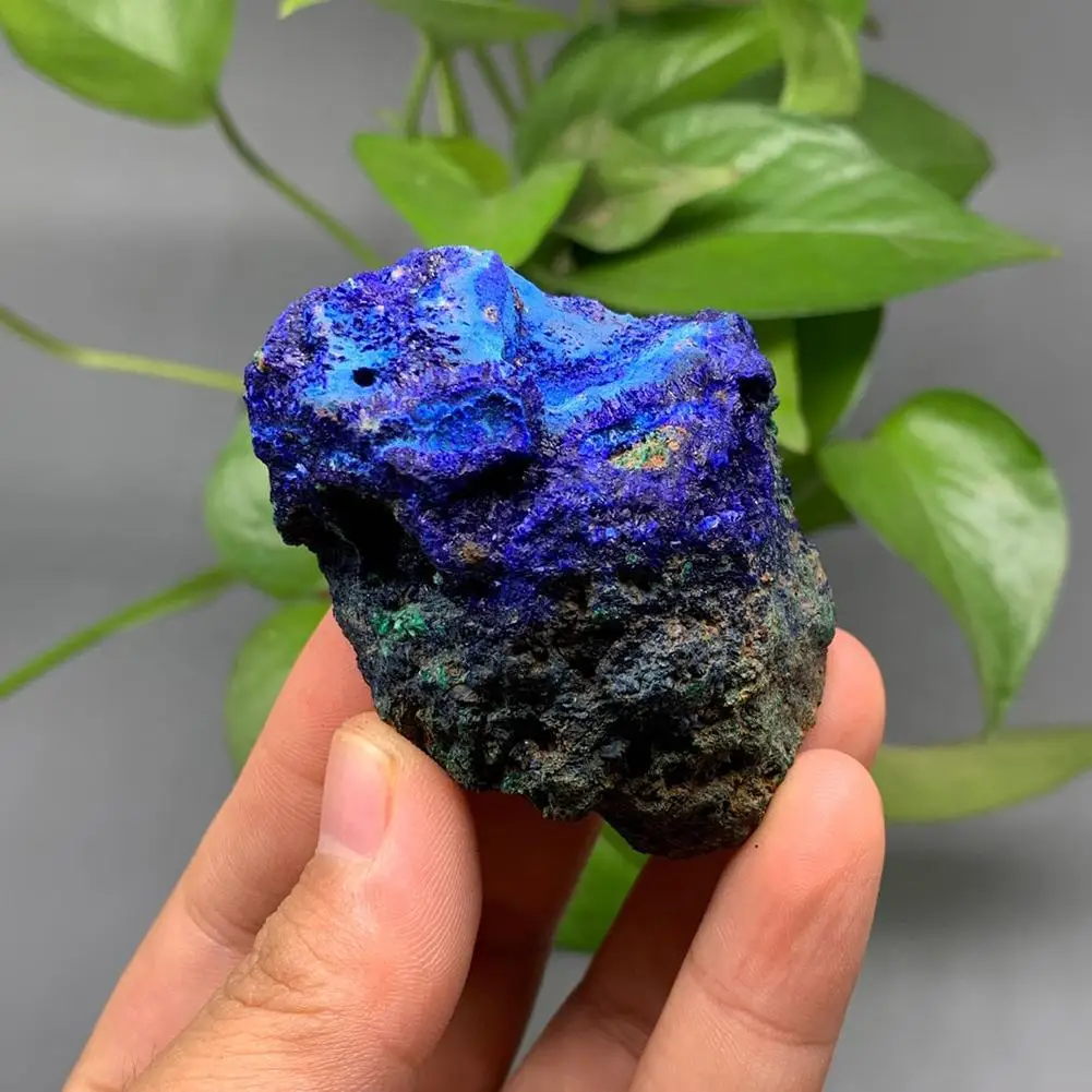 Pierres précieuses,Spécimen minéral brut Azurite bleu naturel, 1 pièce ...