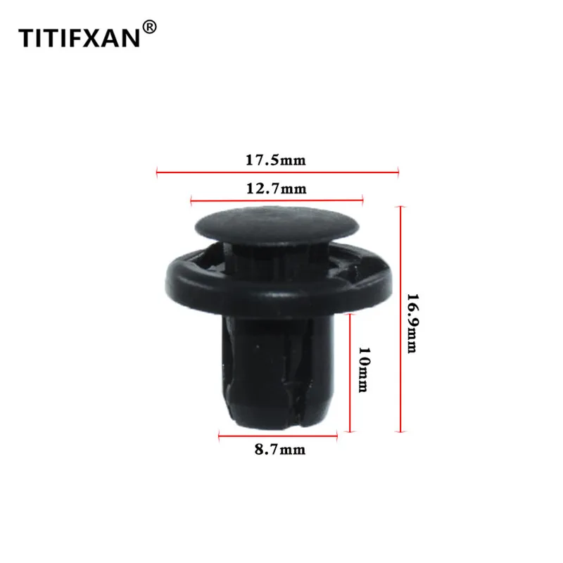 20PCS 8mm Hole Car front and rear bumper push in expanded plastic ...