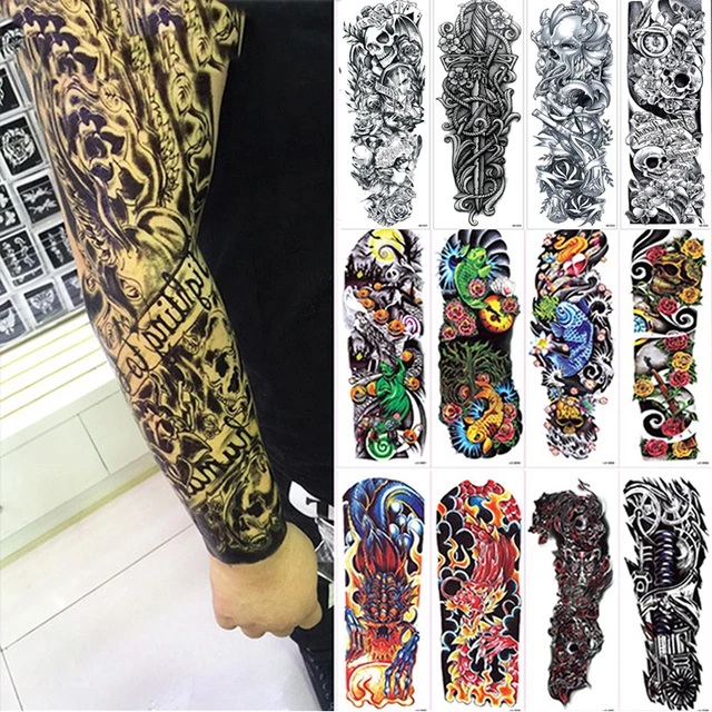 Colorful Tattoo Half Sleeve Designs For Men