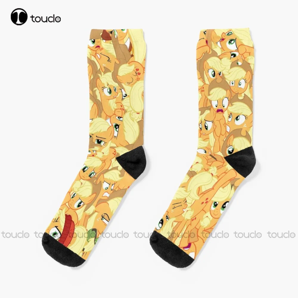 Applejack-Mess-Socks-Kawaii-Socks-Personalized-Custom-Unisex-Adult-Teen ...