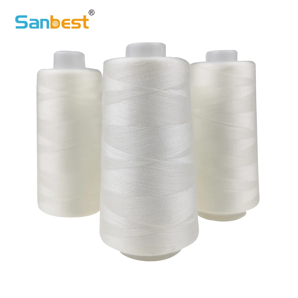 Sanbest 2000m 100% Vinylon Water Soluble Sewing Thread 40s/2 Spun ...