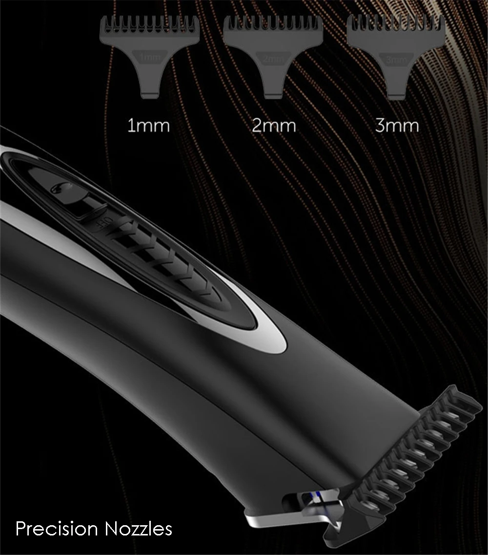 Professional Hair Clipper Rechargeable Hair Trimmer for Men Beard ...