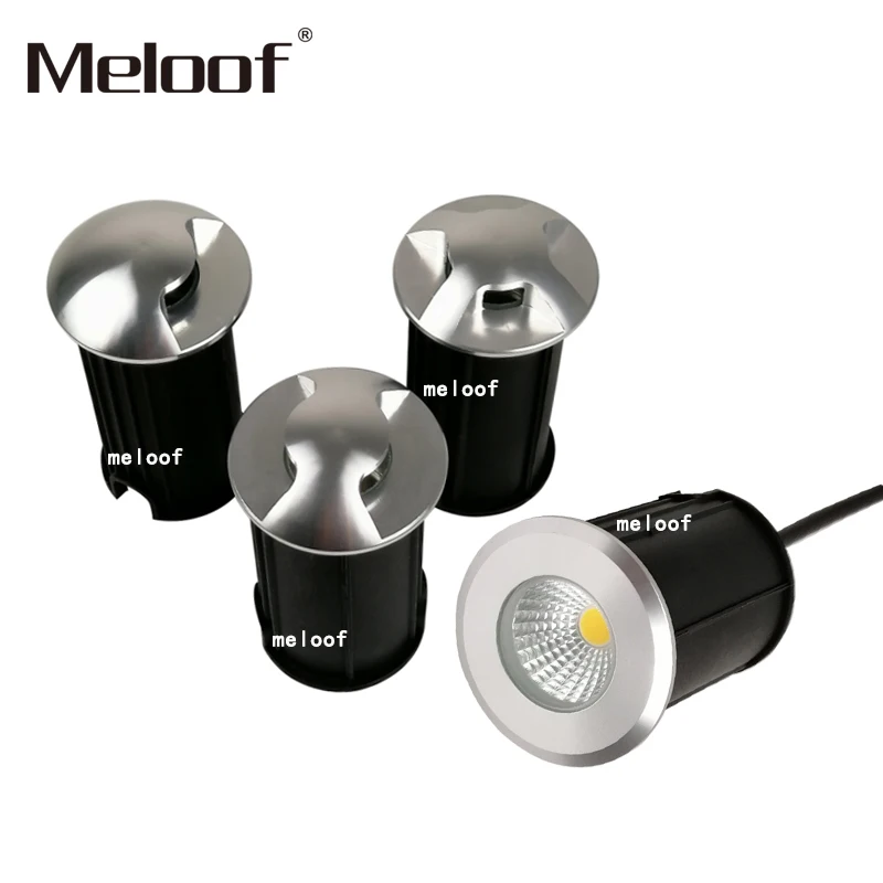 3w Led Buried Ip68 Ac110v220v Dc12v Outdoor Recessed Deck Light 1/2/3/4 ...
