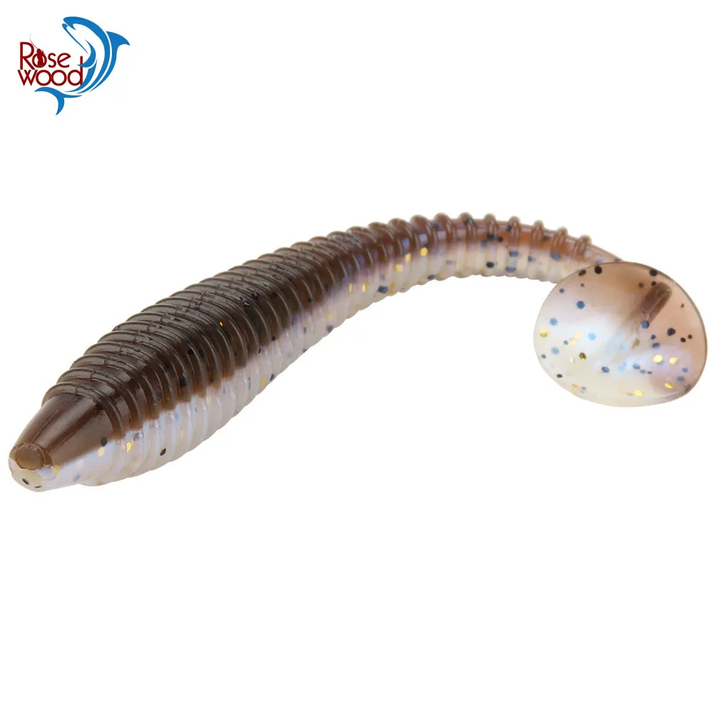 Rosewood Paddle T Tail Soft Swimbait Artificial Fake Bait 13cm/11.2g ...