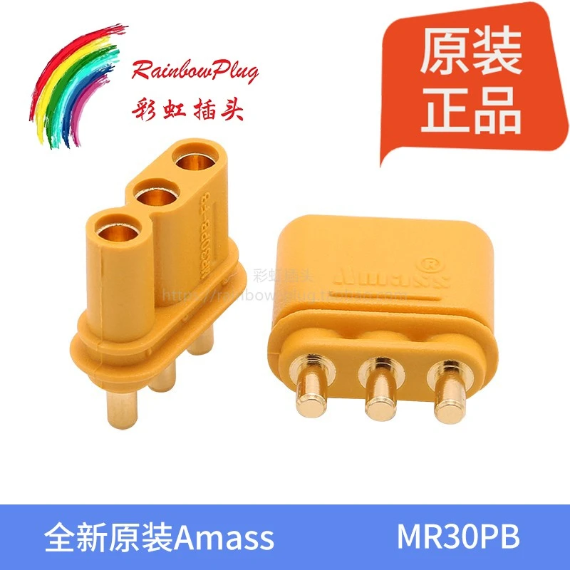 Amass Mr30pb-m/f Plug Circuit Board With Xt30 3-pin For Model Aircraft Battery Connectors Mr30pb ...