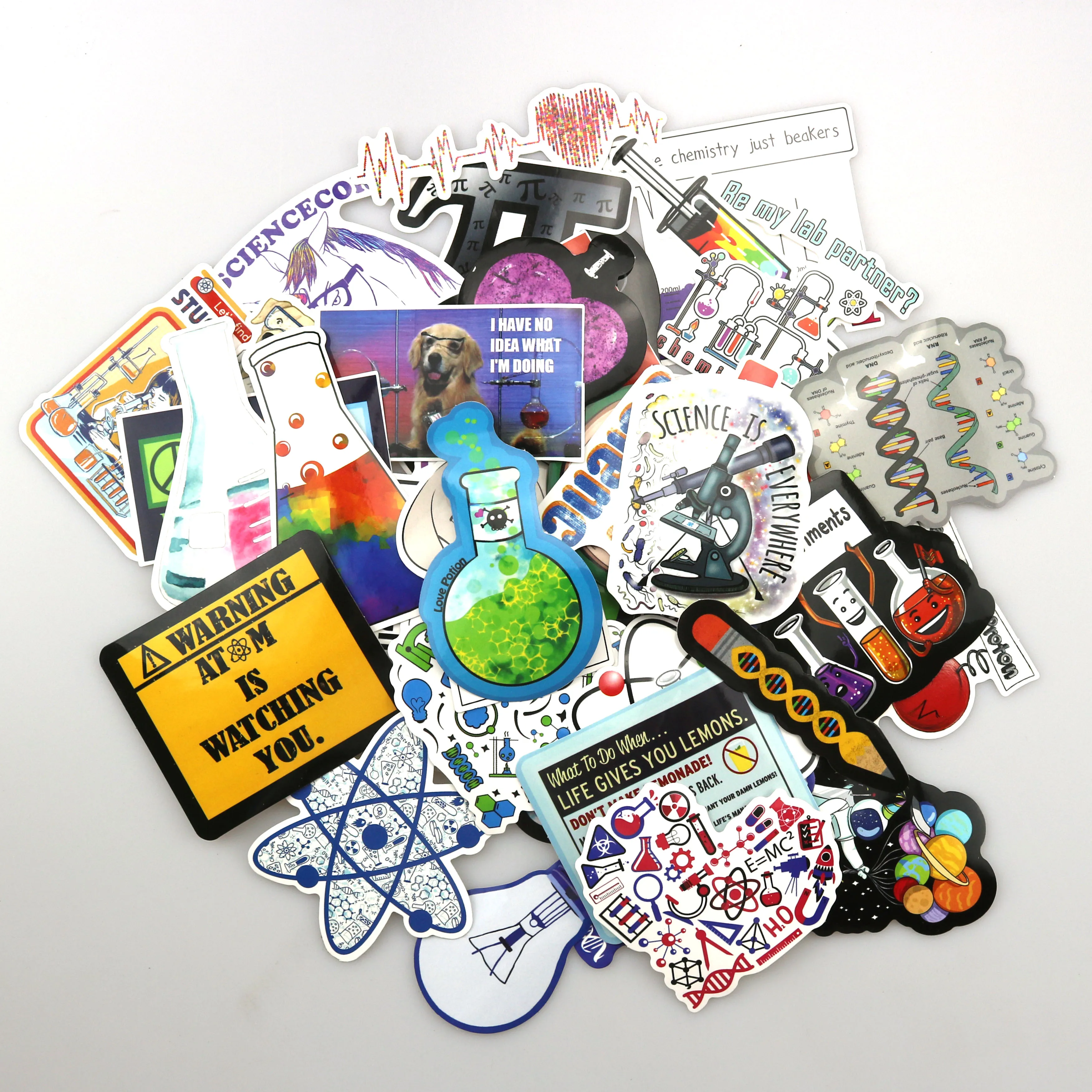 10-30-51PCS-Science-Chemistry-Lab-Stickers-For-Waterproof-Decal-Laptop ...