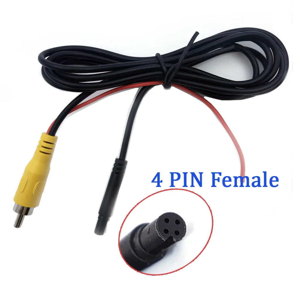 Car-Camera-Adapter-Cable-4P-4-pin-Interface-To-RCA-Male-Extension-Cable ...