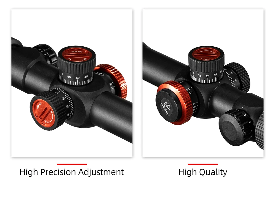 FIRE WOLF QZ 6-24X50E FFP Scope Red Green Reticle Hunting Optical Sight ...