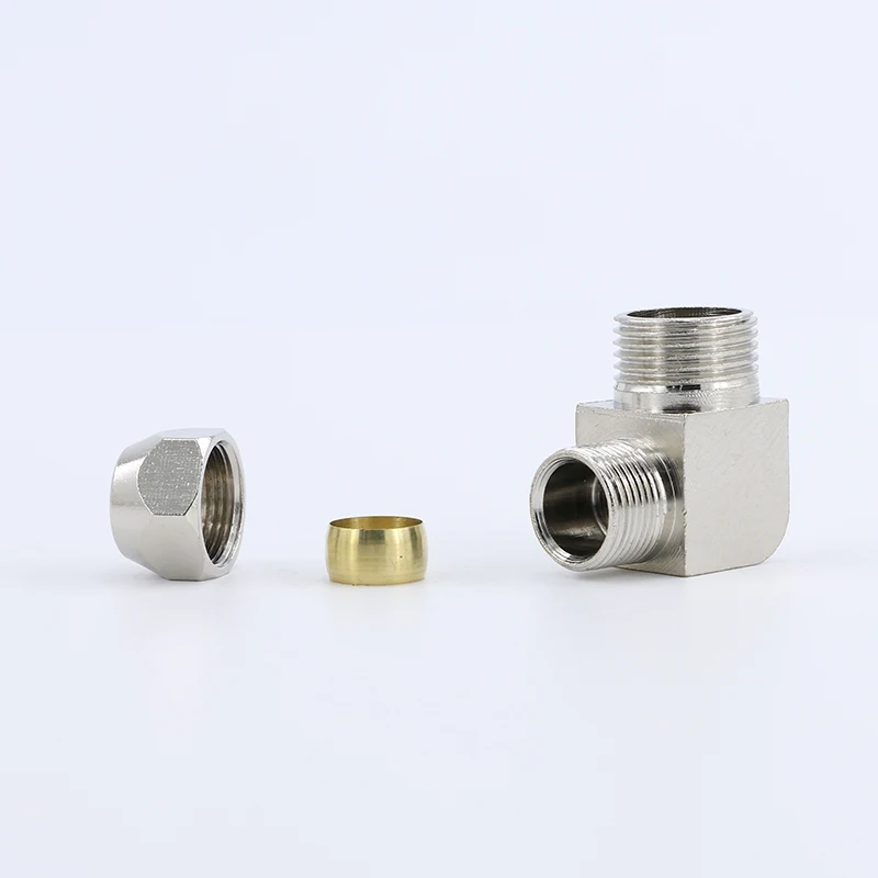 Tube Elbow Right Angle Copper Pipe Joint 6mm 01/8 02/10 03/12 04 ...